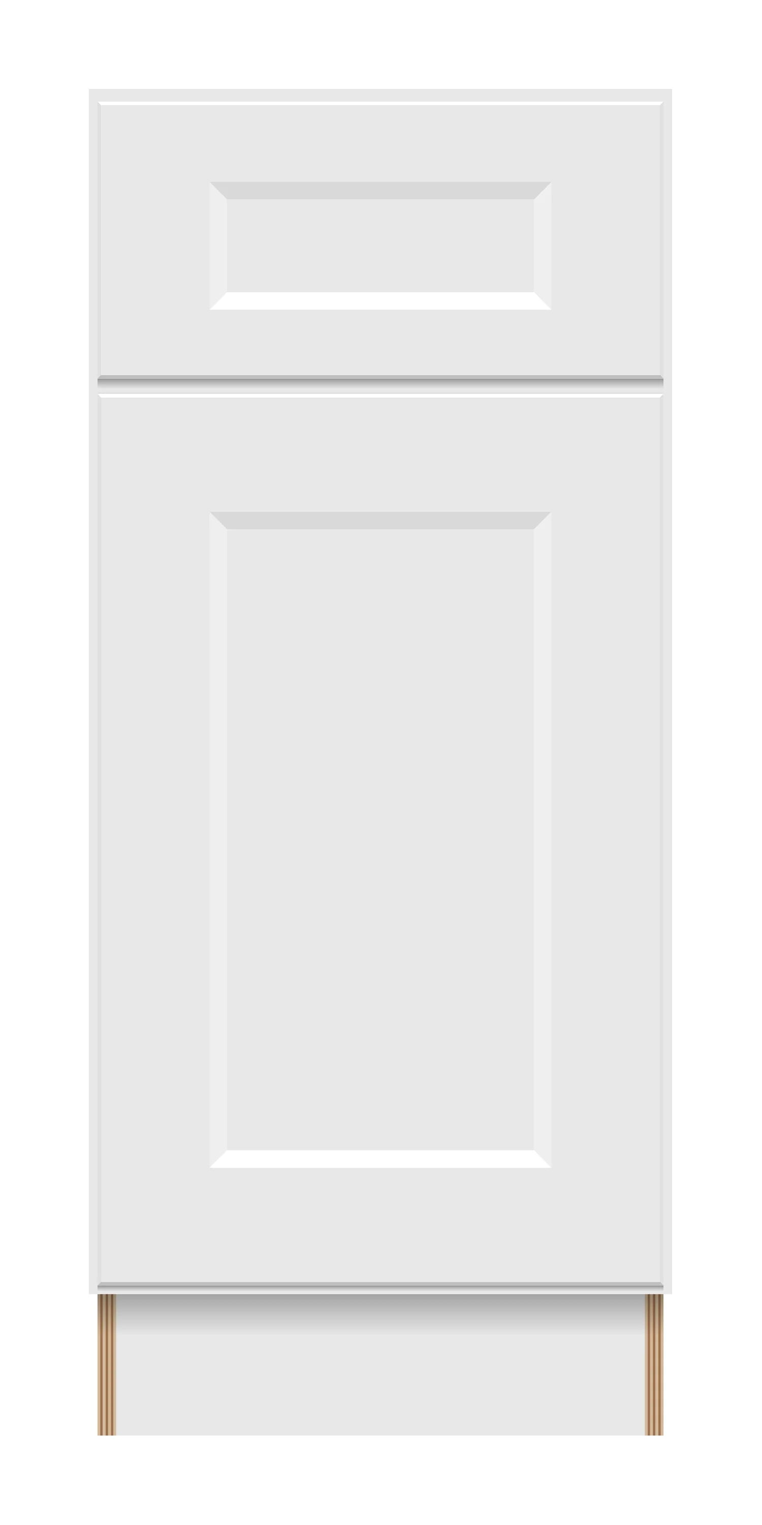 Painted White Recessed Ready to Assemble Wood Cabinets | Craft ...